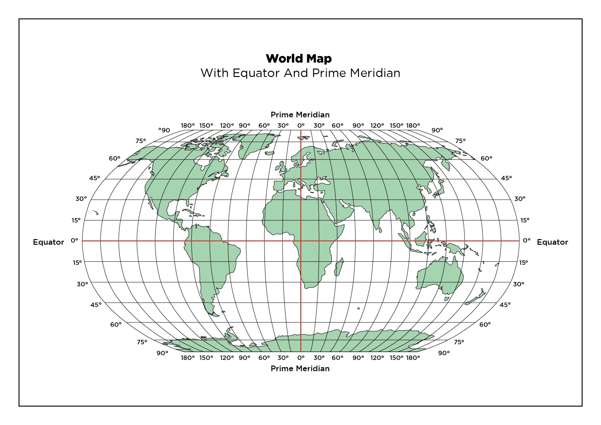 Printable World Map Latitude And Longitude - Free Printable Map